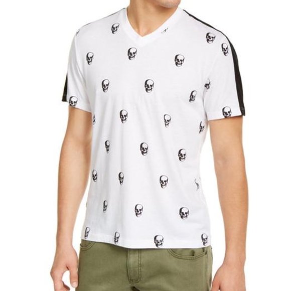 INC International Concepts | Shirts | Inc Mens Skull Graphic Vneck ...